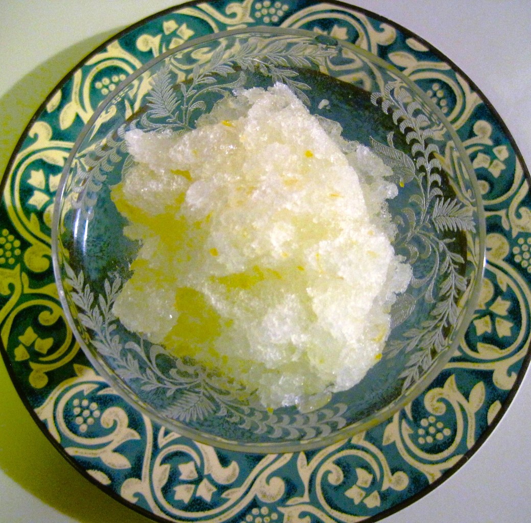 Lemon Granita – The Chicken and the Egg: A Family Cookbook