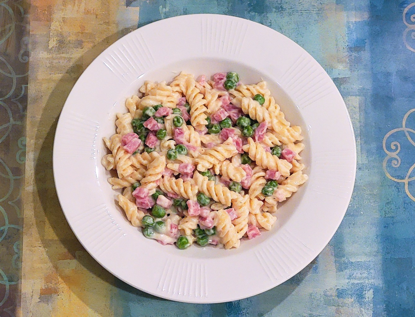 Pasta Alfredo with Ham & Peas – The Chicken and the Egg: A Family Cookbook